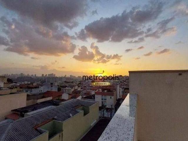 Cobertura com 2 dormitórios à venda, 116 m² por R$ 480.000,00 Vila Camilópolis Santo André/SP