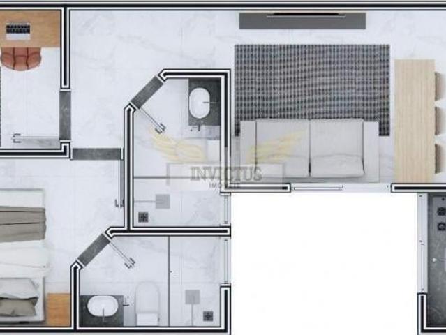 Cobertura com 2 Dormitórios para Comprar, 104m² Jardim Santo Alberto, Santo André/SP