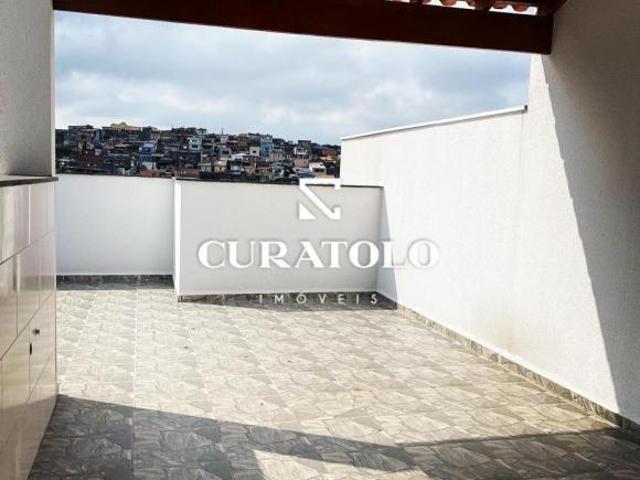Cobertura com 2 dormitórios, terraço e vaga coberta Jardim Guarará, Santo André