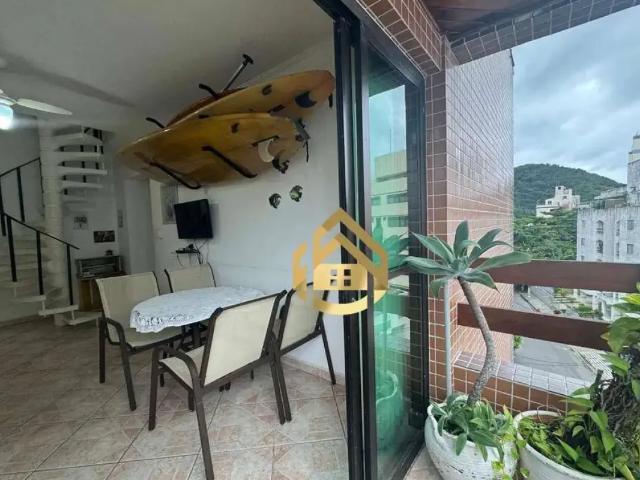 Cobertura com 2 dormitórios venda por R$ 550.000,00 ou aluguel por R$ 3.400,00/mês Praia do Tombo Guarujá/SP