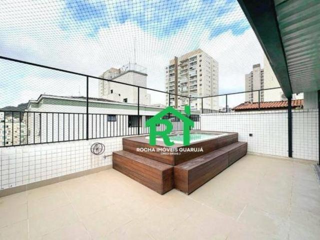 Cobertura com 2 quartos 1 suíte, 1 vaga e lazer à venda em Jardim Astúrias, Guarujá