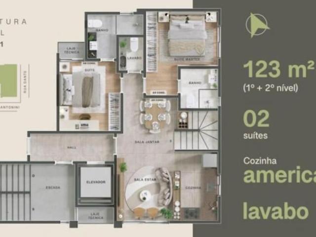 Cobertura com 2 quartos à venda em Belo Horizonte, no bairro São Lucas