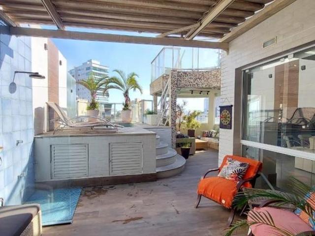 Cobertura com 2 quartos suítes à venda na Ponta da Praia em Santos