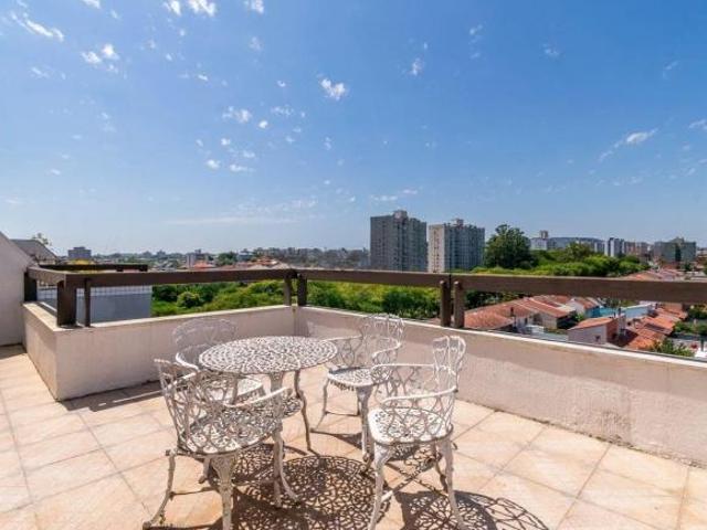 Cobertura com 3 dorm 189m² privativos 2 vagas individuais Jardim Lindóia