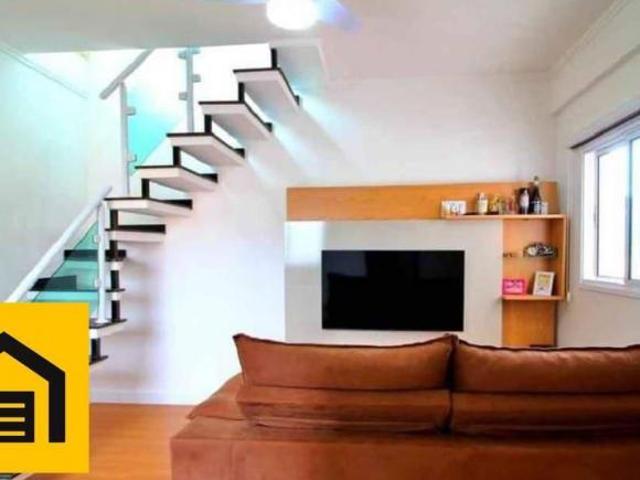 Cobertura com 3 dormitórios à venda, 100 m² por R$ 425.000 Vila Tibiriçá Santo André/SP