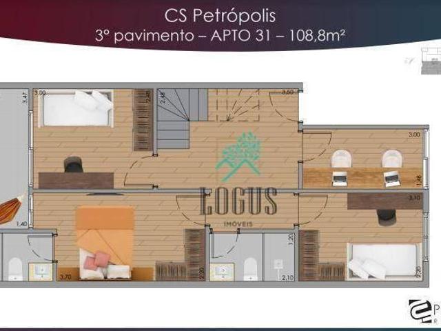 Cobertura com 3 dormitórios à venda, 109 m² a partir de R$ 1.040.000 Nova Petrópolis São Bernard