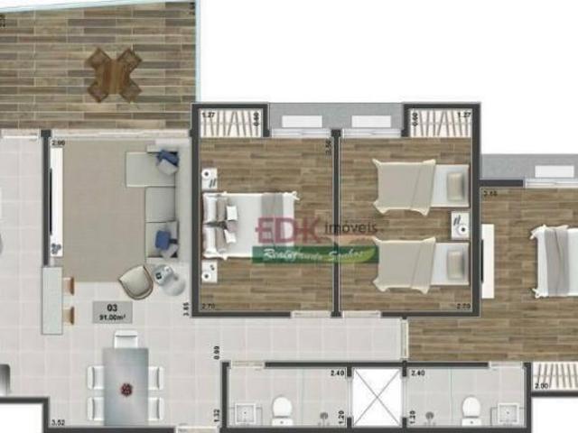Cobertura com 3 dormitórios à venda, 113 m² por R$ 1.000.000,00 Sumaré Caraguatatuba/SP