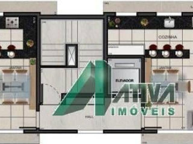 Cobertura com 3 dormitórios à venda, 114 m² por R$ 1.254.500,00 União Belo Horizonte/MG