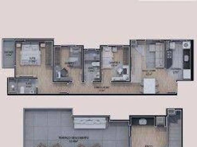Cobertura com 3 dormitórios à venda, 117 m² por R$ 779.000 Boqueirão Curitiba/PR