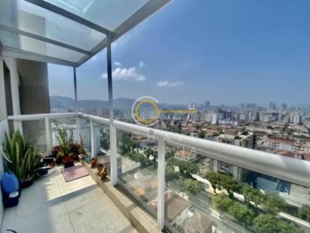 Cobertura com 3 dormitórios à venda, 124 m² por R$ 1.800.000,00 Marapé Santos/SP