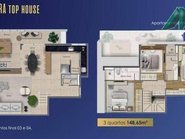 Cobertura com 3 dormitórios à venda, 126 m² por R$ 2.262.830,40 Gutierrez Belo Horizonte/MG