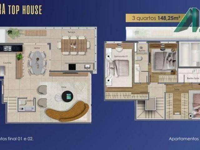 Cobertura com 3 dormitórios à venda, 126 m² por R$ 2.230.754,25 Gutierrez Belo Horizonte/MG