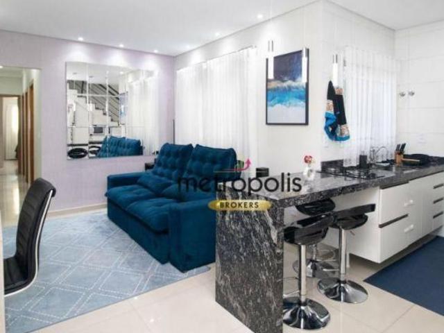 Cobertura com 3 dormitórios à venda, 134 m² por R$ 790.000,00 Campestre Santo André/SP