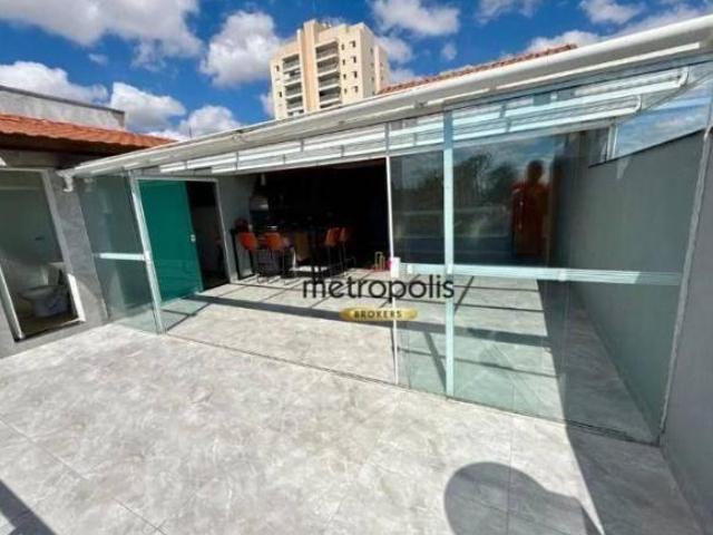 Cobertura com 3 dormitórios à venda, 140 m² por R$ 800.000,00 Vila Valparaíso Santo André/SP