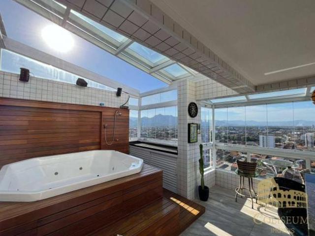 Cobertura com 3 dormitórios à venda, 143 m² por R$ 1.450.000,00 Vilamar Praia Grande/SP