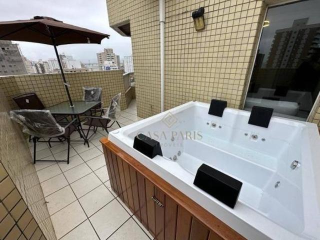 Cobertura com 3 dormitórios à venda, 152 m² por R$ 895.000 Aviação Praia Grande/SP