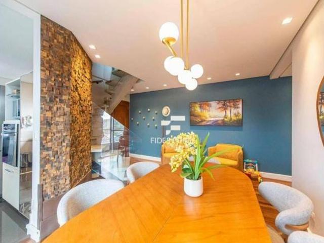 Cobertura com 3 dormitórios à venda, 160 m² por R$ 1.210.000 Jardim Bela Vista Santo André/SP