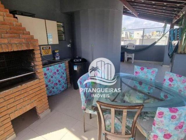 Cobertura com 3 dormitórios à venda, 170 m² por R$ 950.000,00 Pitangueiras Guarujá/SP