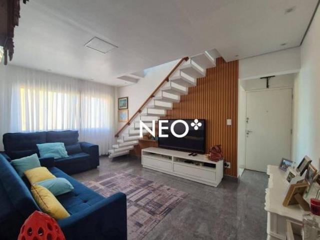 Cobertura com 3 dormitórios à venda, 178 m² por R$ 1.800.000,00 Aparecida Santos/SP