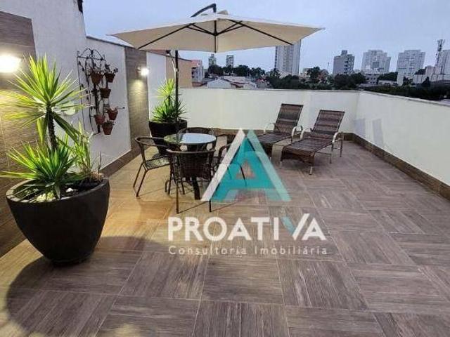 Cobertura com 3 dormitórios à venda, 180 m² Campestre Santo André/SP