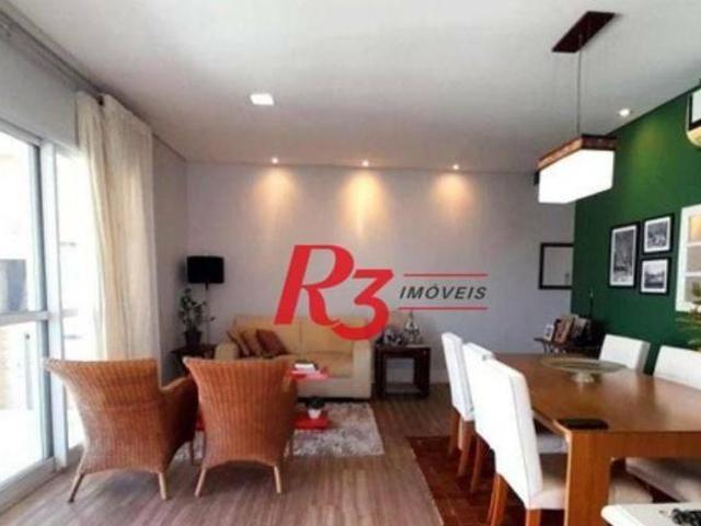 Cobertura com 3 dormitórios à venda, 189 m² por R$ 2.100.000,00 Ponta da Praia Santos/SP