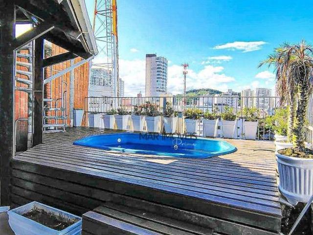 Cobertura com 3 dormitórios à venda, 193 m² por R$ 749.000,00 Praia Tombo Guarujá/SP