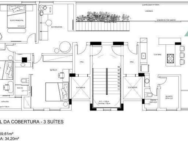Cobertura com 3 dormitórios à venda, 202 m² por R$ 5.500.000,00 Lourdes Belo Horizonte/MG
