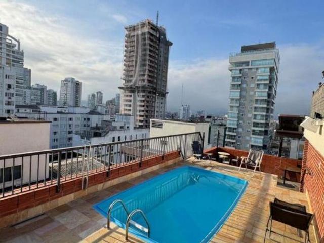 Cobertura com 3 dormitórios à venda, 212 m² por R$ 4.490.000,00 Aparecida Santos/SP