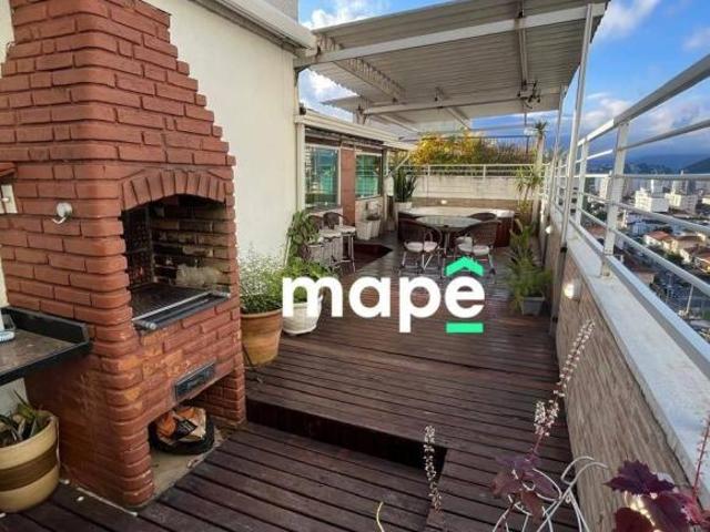 Cobertura com 3 dormitórios à venda, 262 m² por R$ 1.380.000,00 Pompéia Santos/SP
