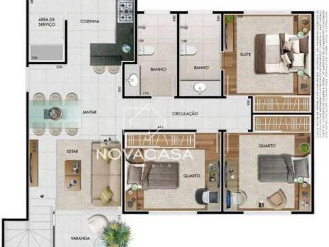 Cobertura com 3 dormitórios à venda, 299 m² por R$ 1.125.000,00 Padre Eustáquio Belo Horizonte/M