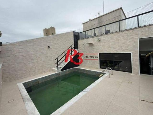 Cobertura com 3 dormitórios à venda, 357 m² por R$ 3.500.000,00 Pompéia Santos/SP