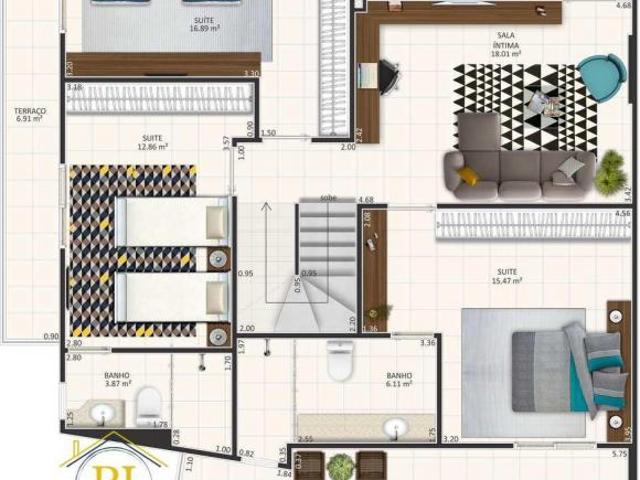 Cobertura com 3 dorms, Aviação, Praia Grande R$ 1.44 mi, Cod: 2193