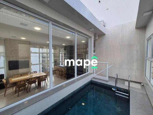 Cobertura com 3 suítes e piscna à venda, 166 m² por R$ 3.490.000 Embaré Santos/SP