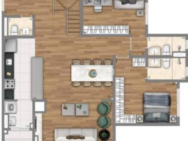 Cobertura com 3 suítes, Varanda Gourmet e 3 vagas Nova Campinas