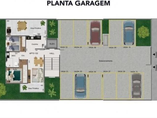 Cobertura com 3 quartos à venda em Belo Horizonte, no bairro Araguaia