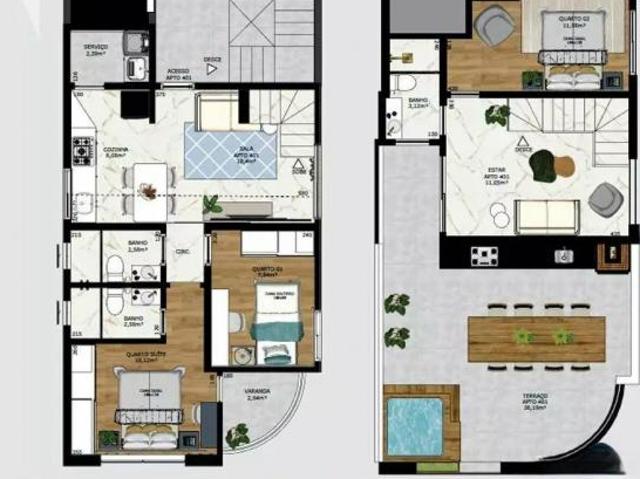 Cobertura com 3 quartos à venda em Belo Horizonte, no bairro Itapoã