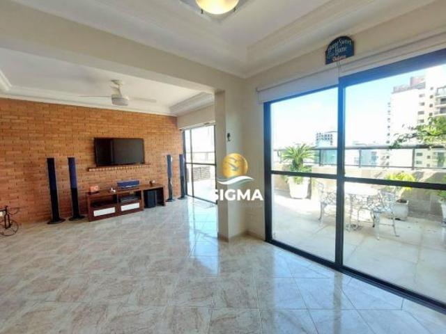 Cobertura com 3 quartos sendo 1 suíte à venda, 220 m² por R$ 650.000 Enseada Guarujá/SP