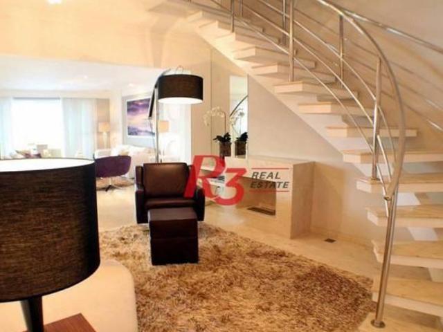 Cobertura com 4 dormitórios à venda, 600 m² por R$ 10.700.000,00 Ponta da Praia Santos/SP