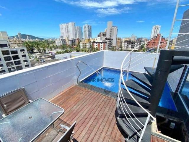Cobertura com 4 dormitórios à venda, 180 m² por R$ 640.000,00 Enseada Guarujá/SP
