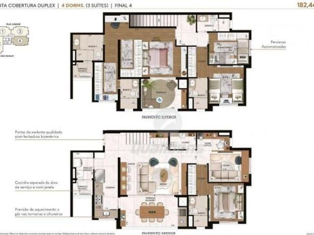 Cobertura com 4 dormitórios à venda, 182 m² por R$ 1.779.276,00 Matriz Mauá/SP