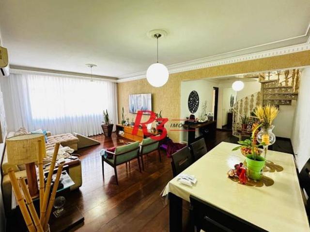 Cobertura com 4 dormitórios à venda, 242 m² por R$ 1.390.000,00 Gonzaga Santos/SP