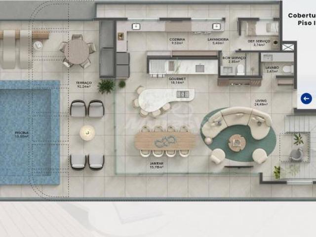 Cobertura com 4 dormitórios à venda, 337 m² por R$ 8.039.243,00 Centro Guaratuba/PR