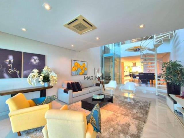 Cobertura com 4 dormitórios à venda, 370 m² por R$ 3.900.000,00 Pitangueiras Guarujá/SP