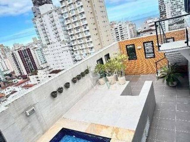 Cobertura com 4 dormitórios à venda, 380 m² por R$ 3.900.000,00 Pompéia Santos/SP