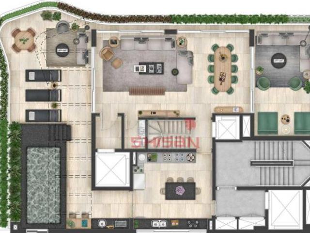 Cobertura com 4 dormitórios à venda, 398 m² por R$ 16.817.000,00 Cerqueira César São Paulo/SP