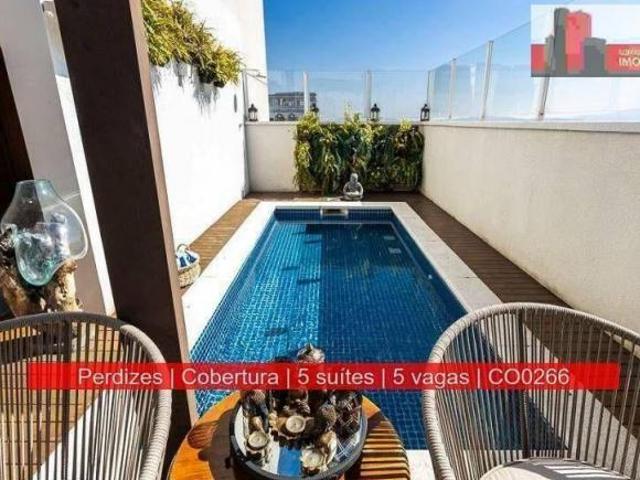 Cobertura com 5 dormitórios à venda, 404 m² por R$ 6.500.000,00 Perdizes São Paulo/SP