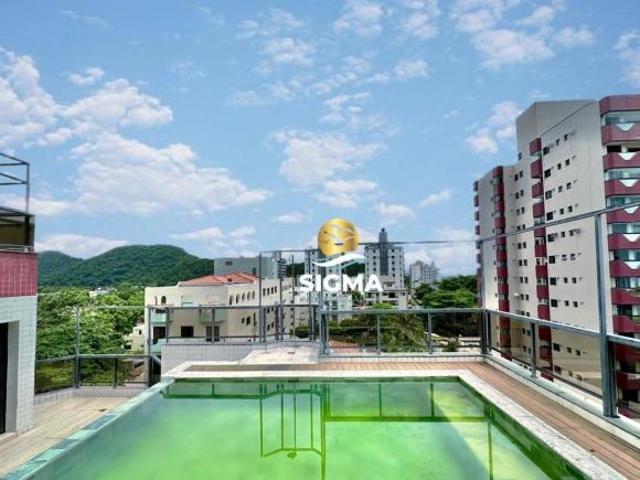 Cobertura com 5 Suítes à venda, 370 m² por R$ 3.200.000 Tombo Guarujá/SP