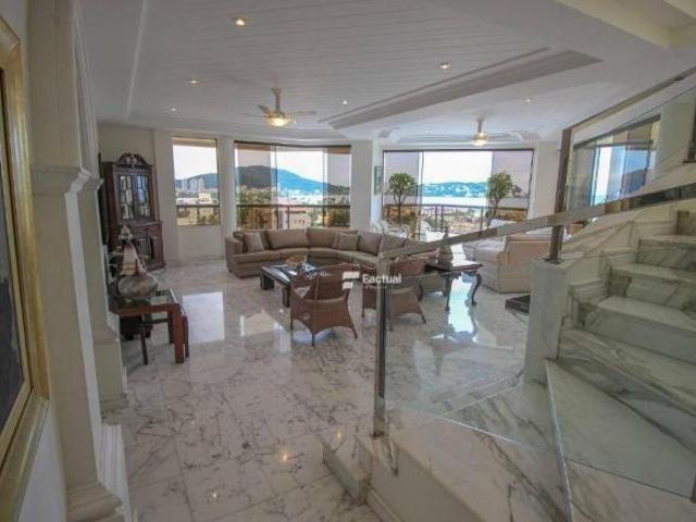 Cobertura com 6 dormitórios à venda, 380 m² por R$ 6.000.000,00 Enseada Guarujá/SP