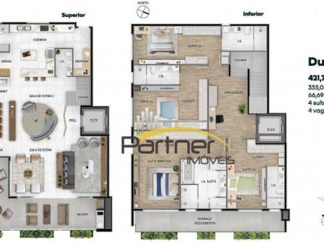 Cobertura à venda, 421 m² por R$ 10.840.000,00 Batel Curitiba/PR