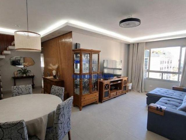 Cobertura à Venda 4 quartos 2 vagas piscina Boqueirão Santos/SP